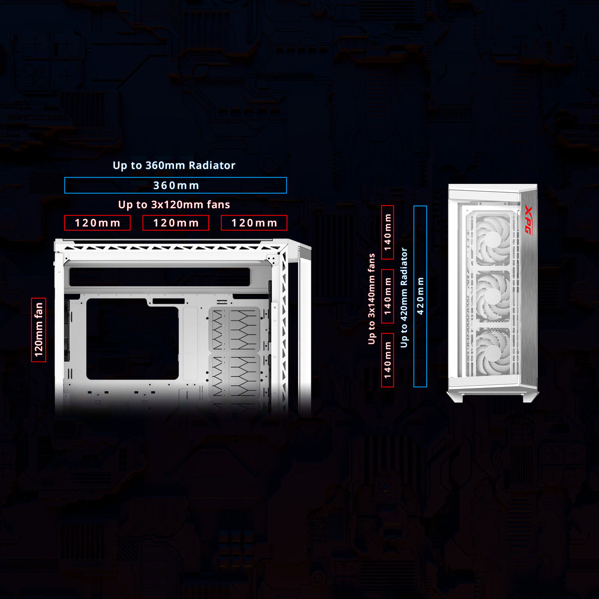 XPG Battlecruiser II Mid-Tower ATX PC Gaming Case – XPG Shop